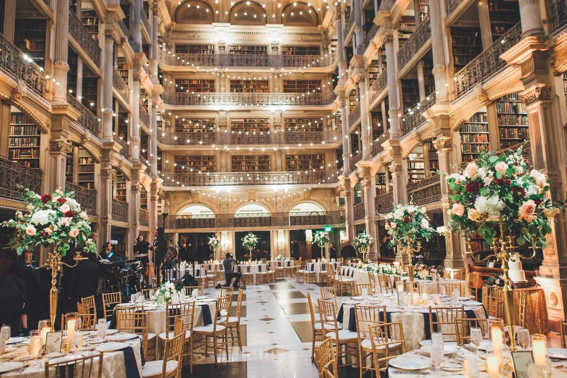 Fairytale Baltimore Wedding Venue: The George Peabody Library - PartySpace